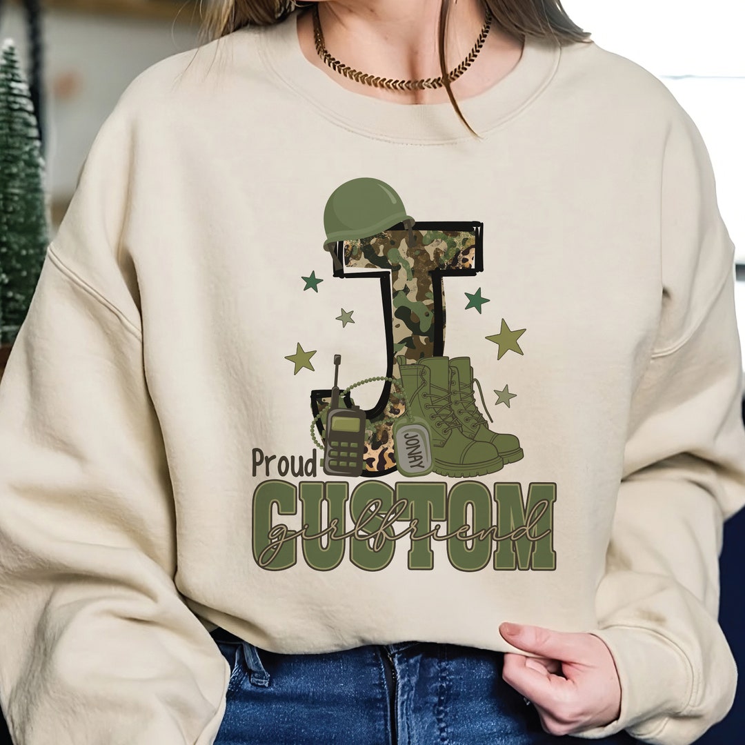 Proud Army Girlfriend Sweatshirt, Military Partner Gift - Etsy UK