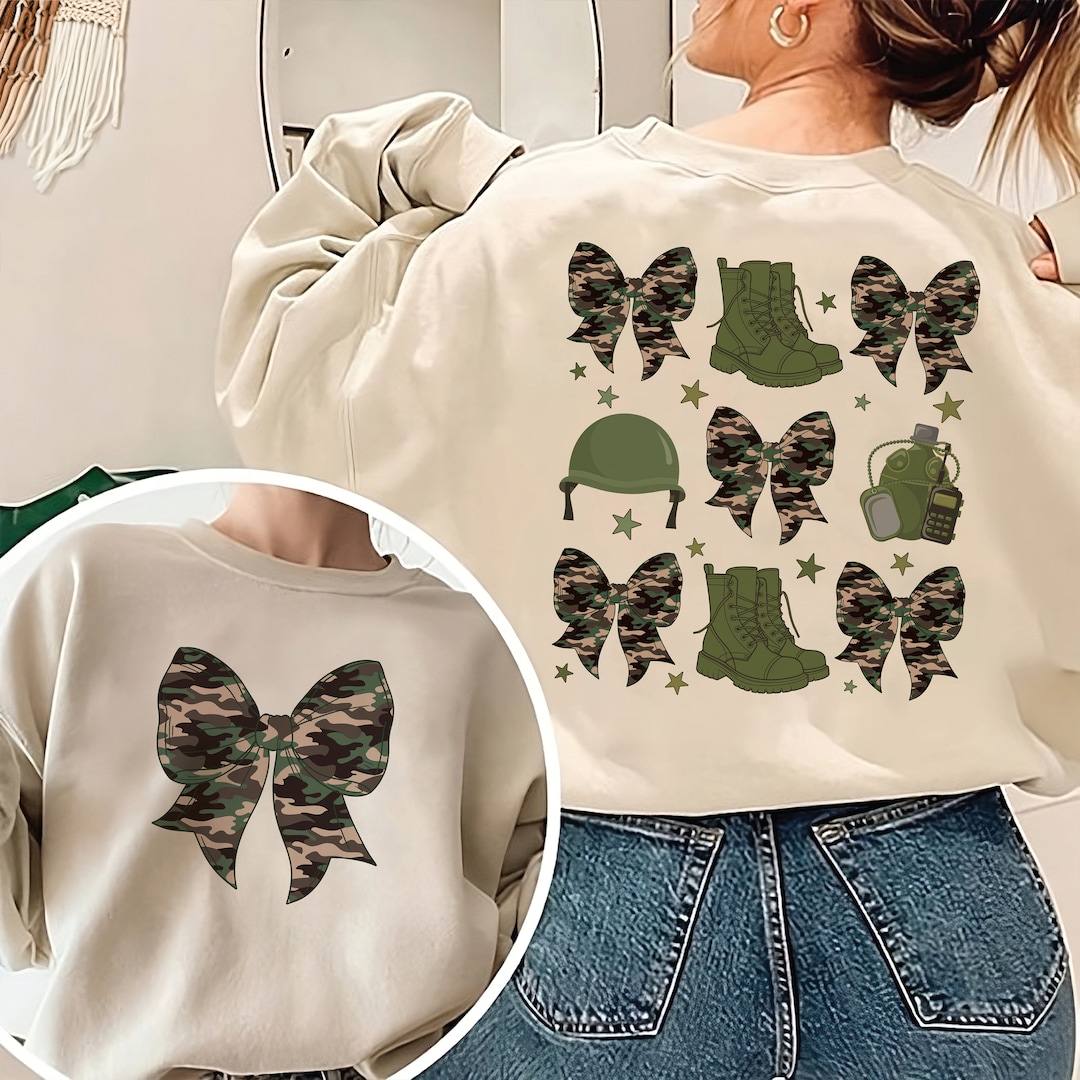 Army Girlfriend Coquette Sweatshirt, Proud Army Girlfriend Sweatshirt ...