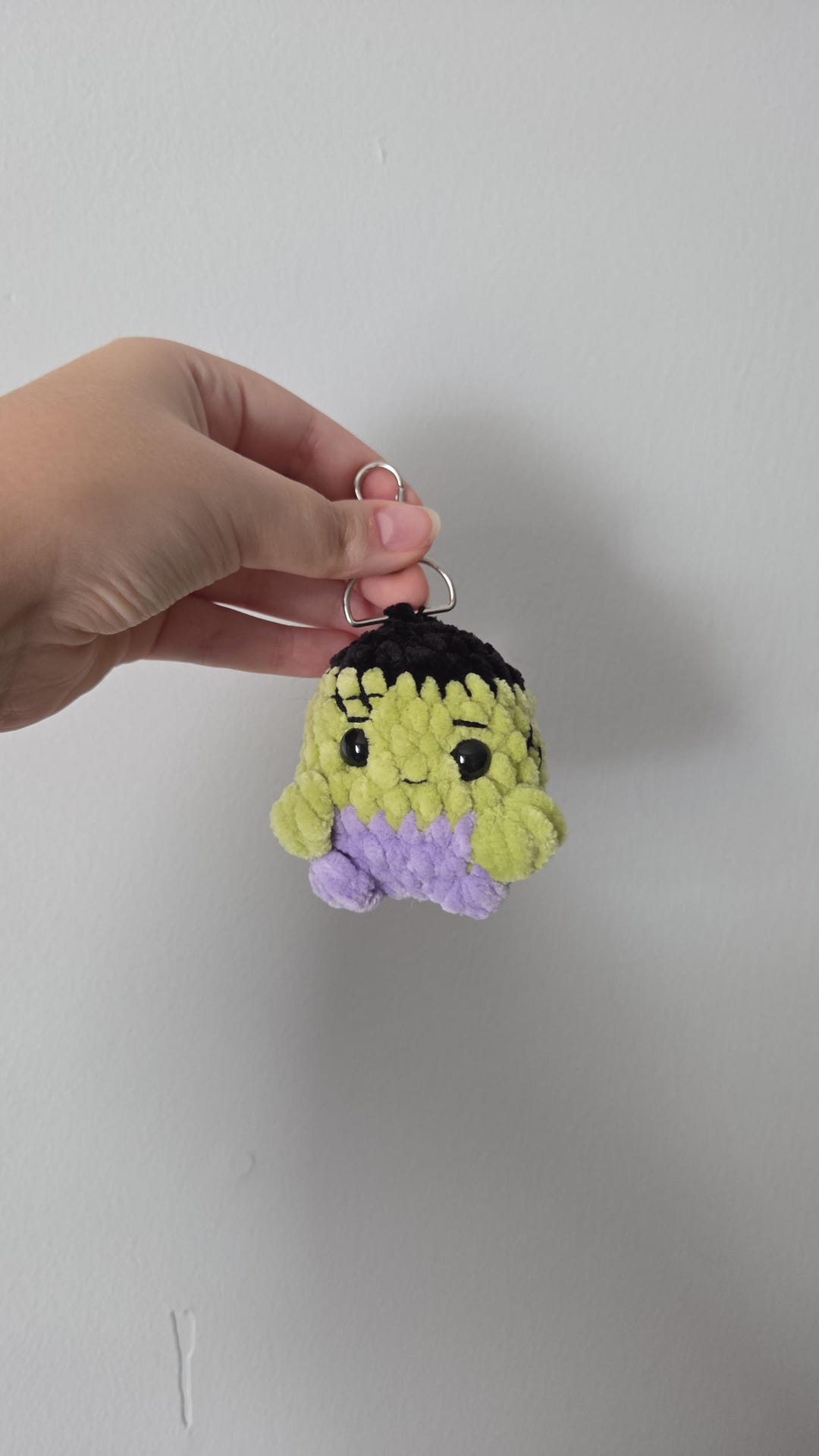 Handmade Zombie/bat/crow Crochet Horror Spooky Bag Keychains - Etsy