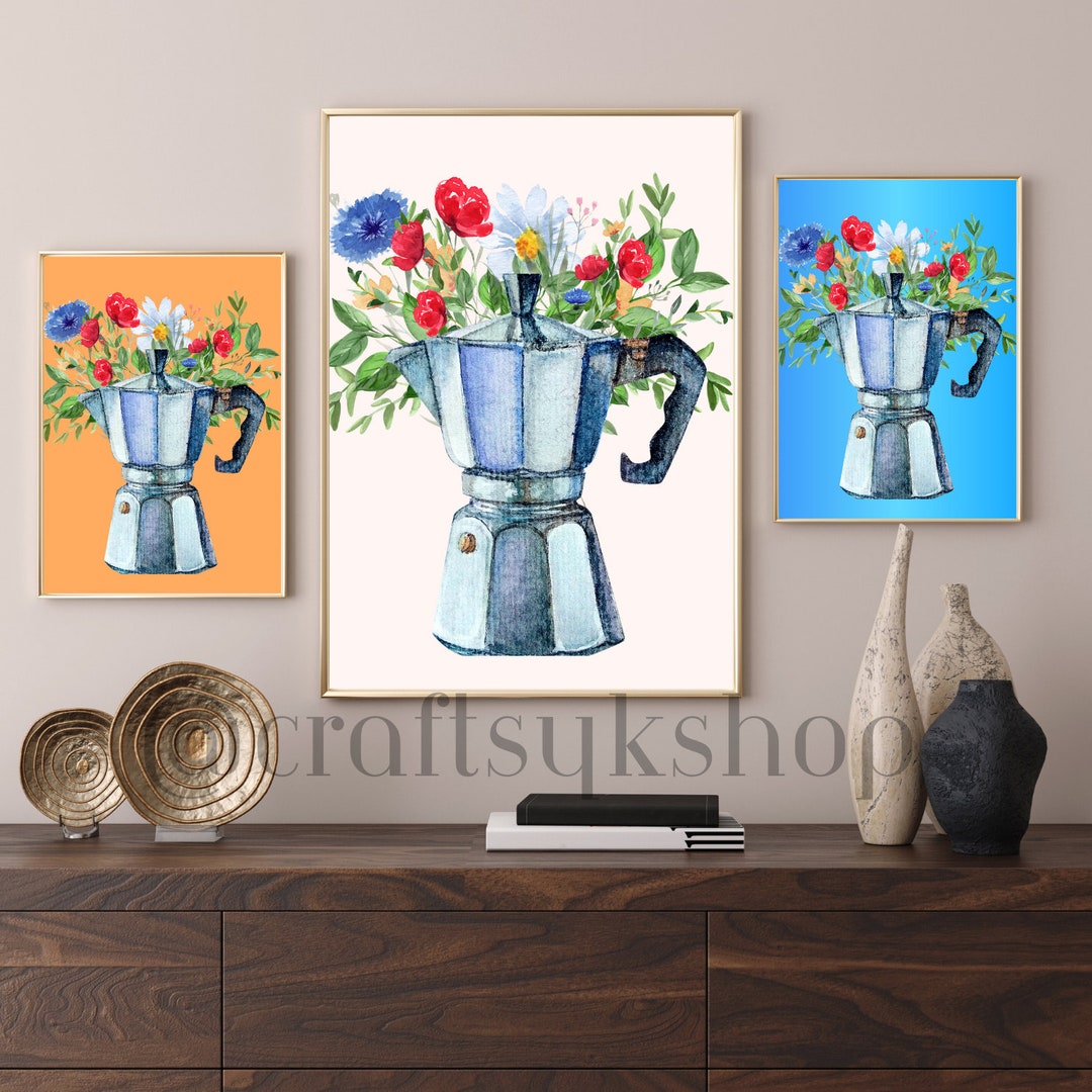 Set of 4 Greca Wall Artfloral Greca Digital Filedominican Greca ...