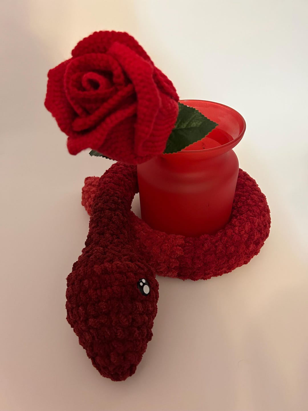 Handmade Crocheted Red Snakes - Etsy