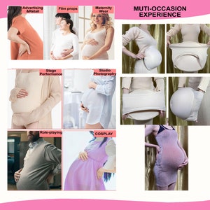 LINRA Sponge Fake Pregnancy Belly With Seamless Waistband for Movie TV ...
