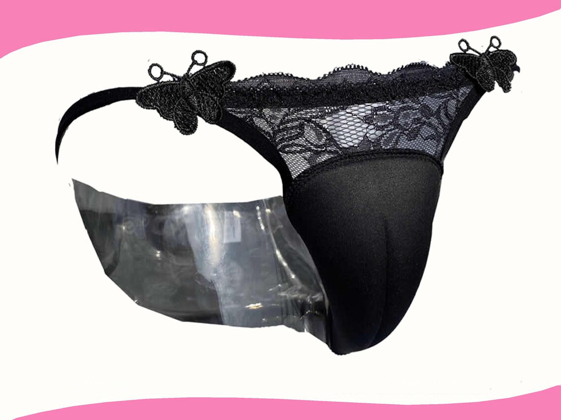 LINRA Hiding Gaff Panties Butterfly Underwear Sponge Camel Toe Brief ...