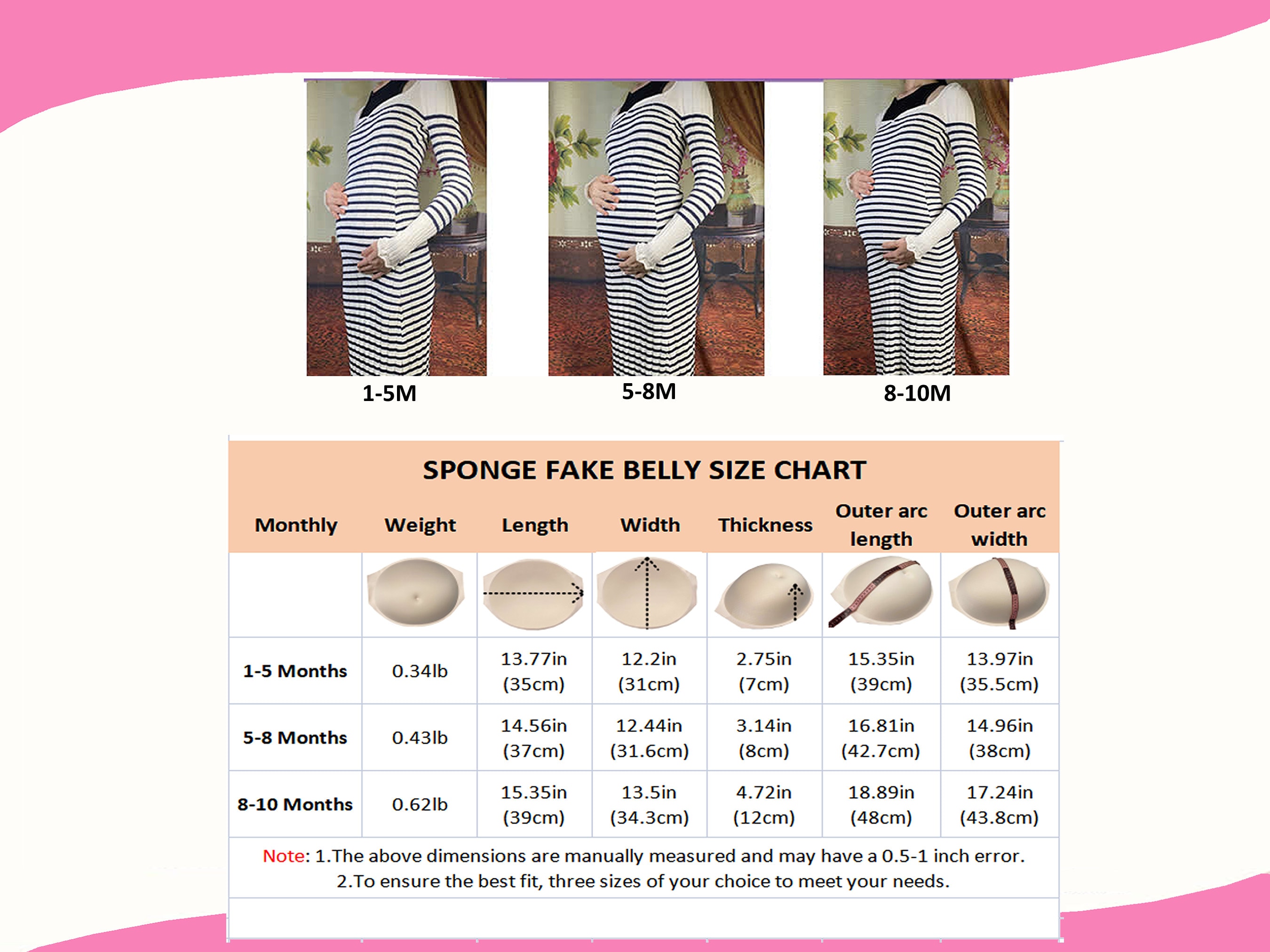 LINRA Sponge Fake Pregnancy Belly With Seamless Waistband for Movie TV ...