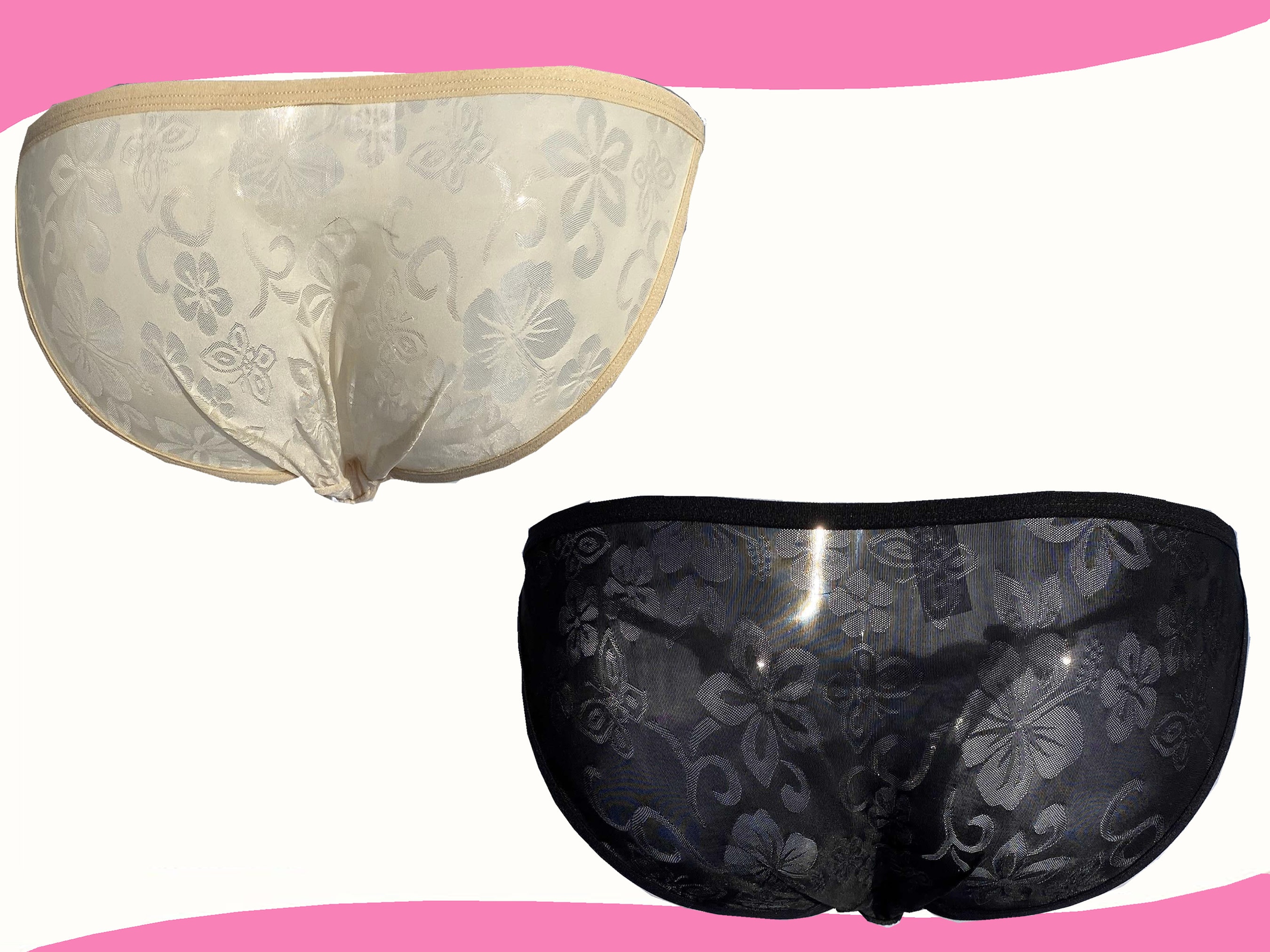 LINRA Hiding Gaff Panties Butterfly Underwear Sponge Camel Toe Brief ...
