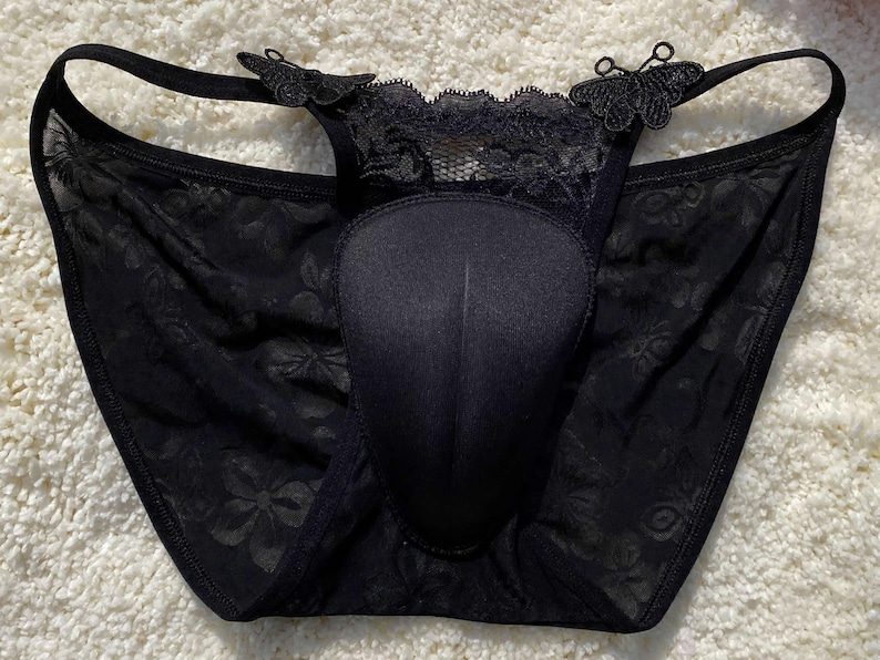 LINRA Hiding Gaff Panties Butterfly Underwear Sponge Camel Toe Brief ...