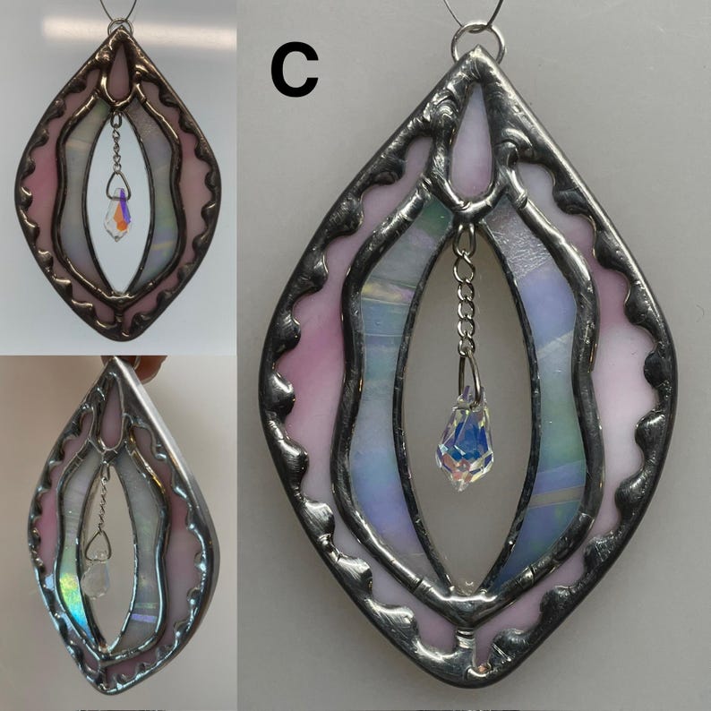 Stained Glass Yoni Vulva MINI Suncatcher - Etsy