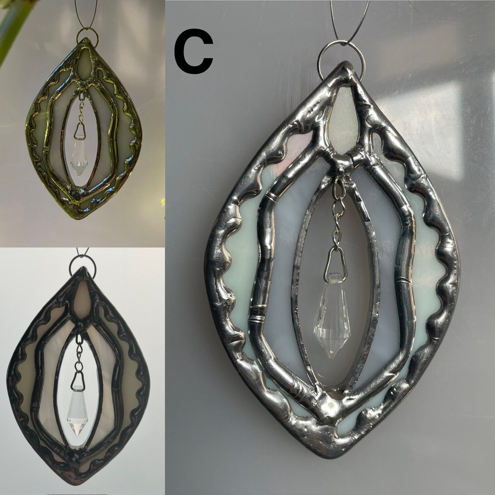 Stained Glass Yoni Vulva MINI Suncatcher - Etsy