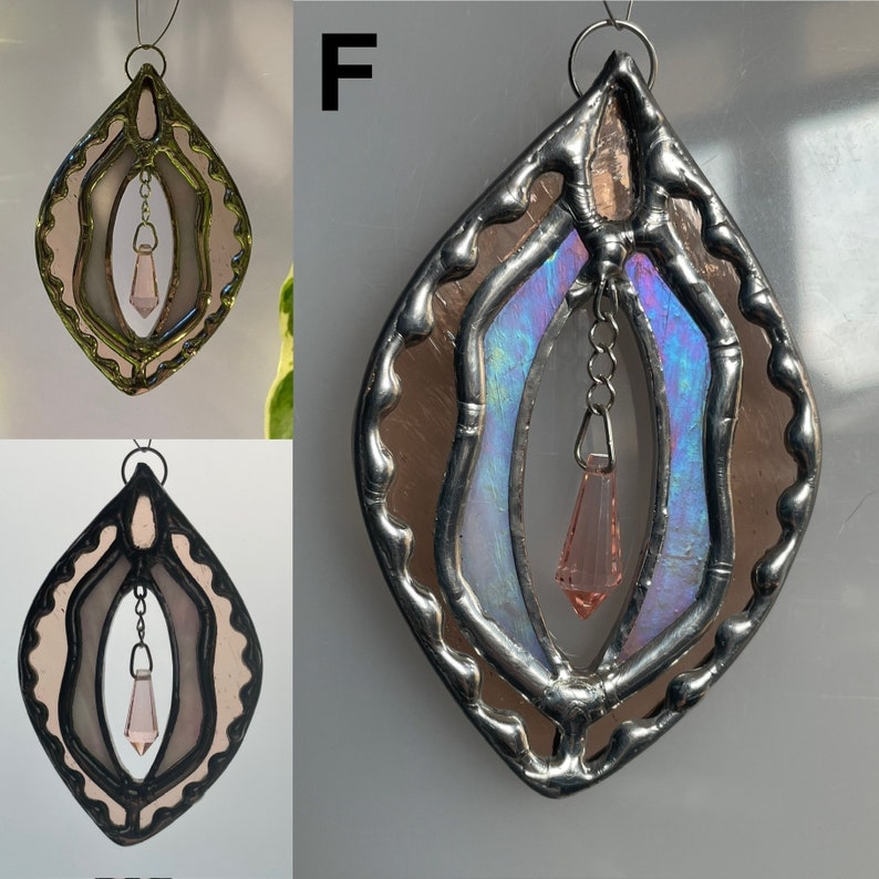 Stained Glass Yoni Vulva MINI Suncatcher - Etsy