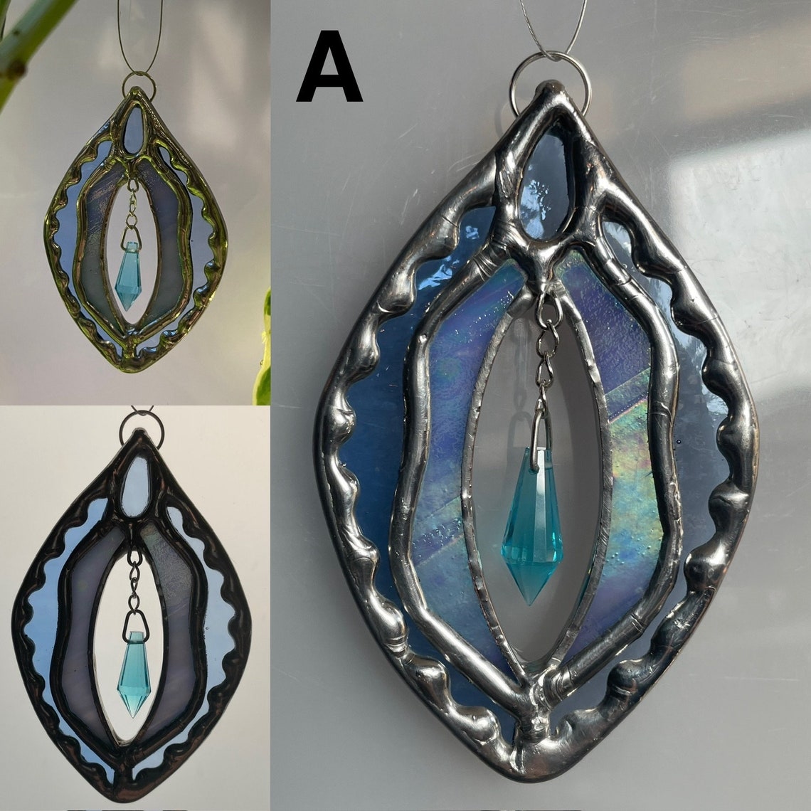 Stained Glass Yoni Vulva MINI Suncatcher - Etsy