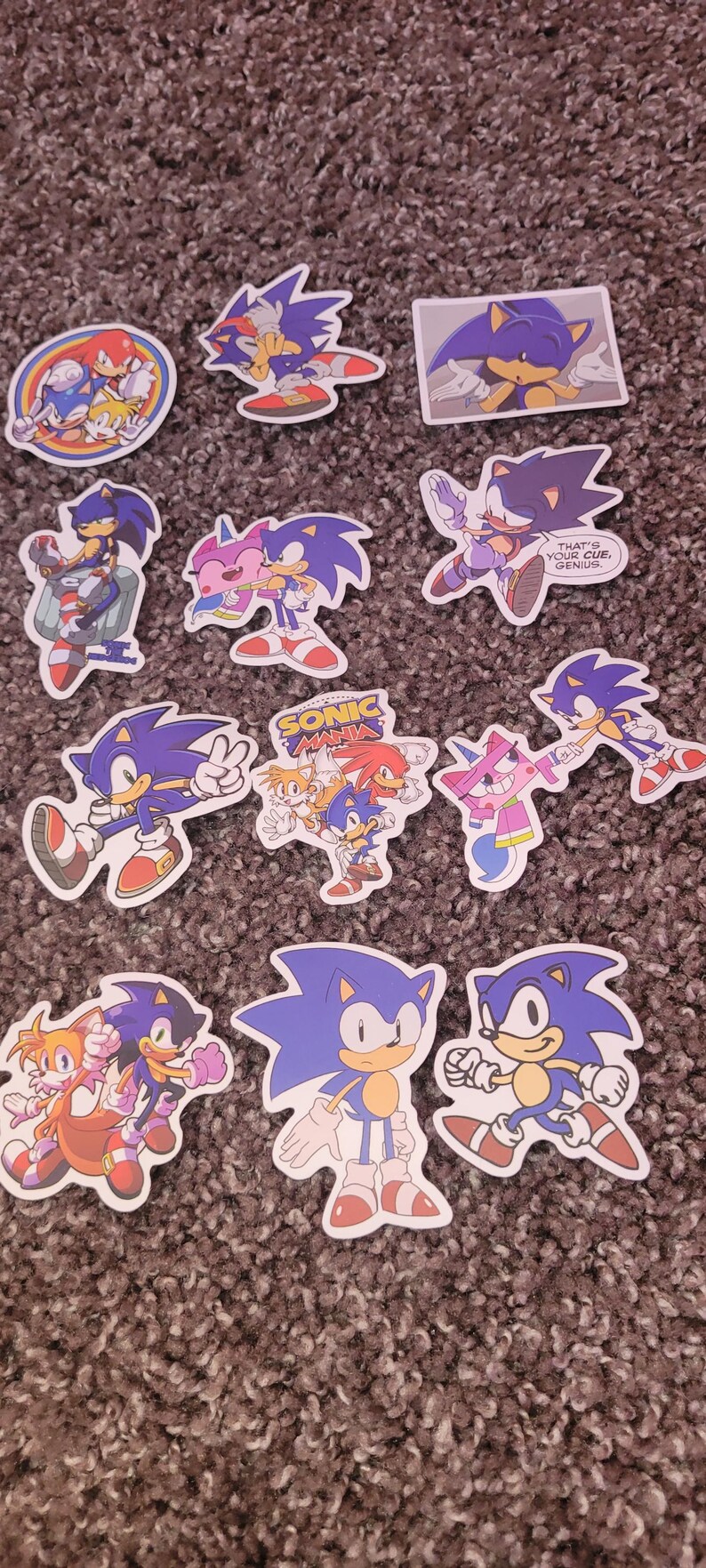 Sonic the Hedgehog Amy Devin Tails Knuckles Sticker Pack Stickers - Etsy