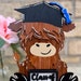 Graduation Highland Cow With Class of 2024 Mini Sign, Desk Decor, Fun ...