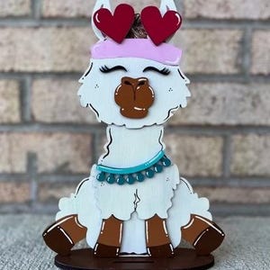 Llama Interchangeable Desk Buddy With Seasonal and Holiday Hats, Llama ...