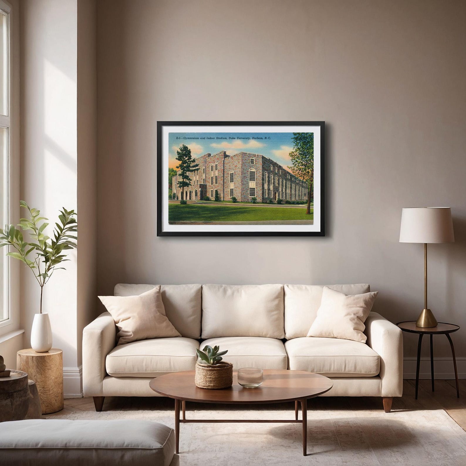Cameron Indoor Stadium 1941 Vintage Postcard Art Print – Duke ...