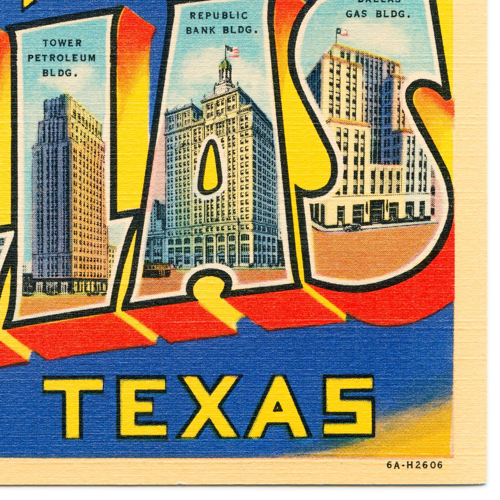 Dallas TX 1936 Vintage Postcard Art Print - Etsy