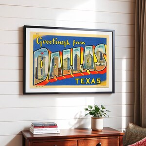 Dallas TX 1936 Vintage Postcard Art Print - Etsy