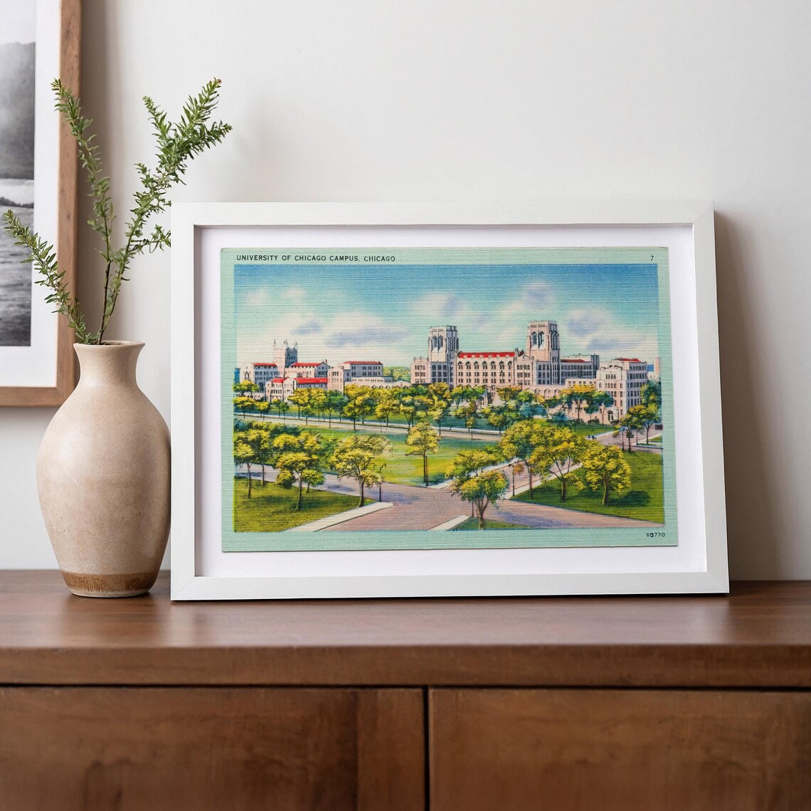 University of Chicago 1940s Vintage Postcard Art Print - Etsy