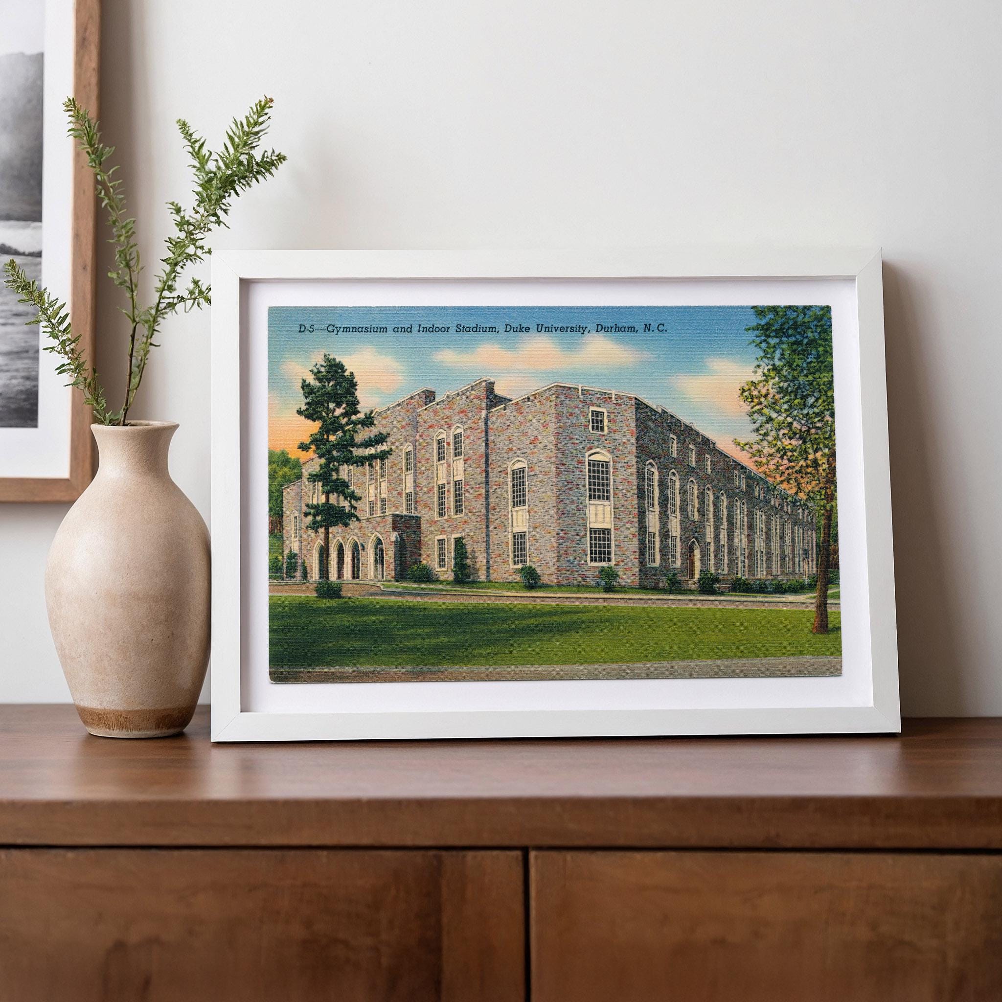 Cameron Indoor Stadium 1941 Vintage Postcard Art Print – Duke ...