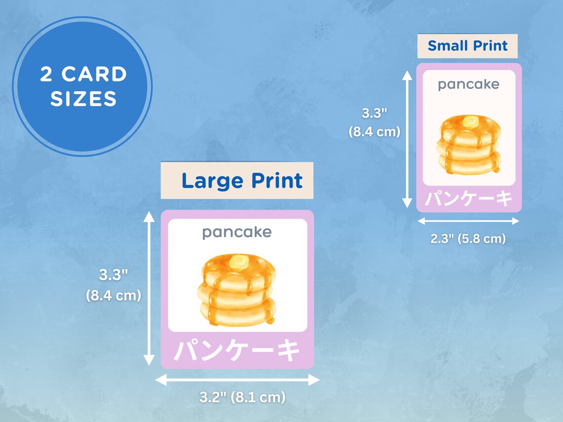 Food Flashcards in Japanese PRINTABLE PDF, Educational Material ...