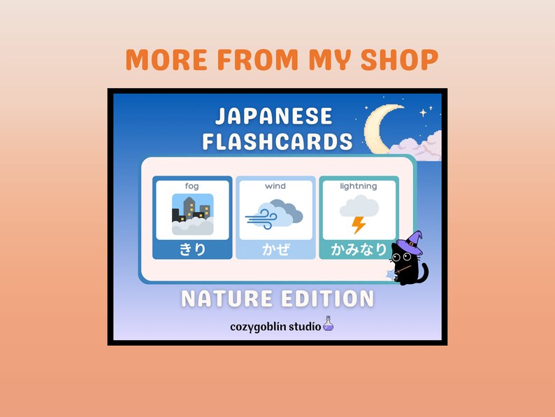 Autumn Flashcards in Japanese - PRINTABLE PDF, Educational Material ...