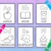 ABC Coloring Pages - PRINTABLE PDF, Baby Alphabet Book, Preschool ...