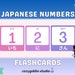 Japanese Numbers Flashcards PRINTABLE PDF Language - Etsy