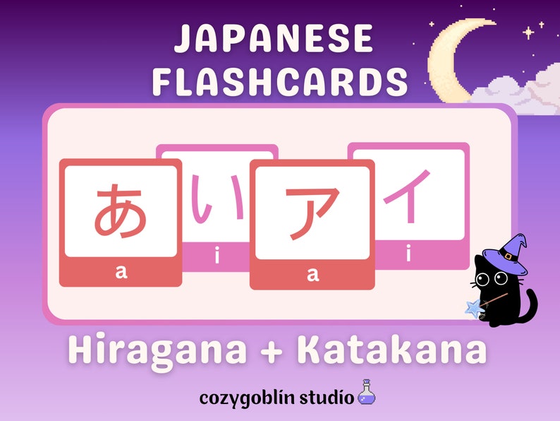 Hiragana and Katakana Flashcards PRINTABLE PDF Language - Etsy