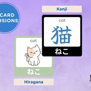 Japanese Animal Flashcards - PRINTABLE PDF, Language Learning, Study ...