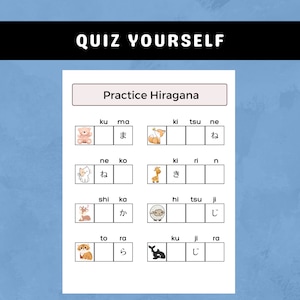 Hiragana Workbook - PRINTABLE PDF, Writing Practice Worksheets ...