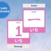 Japanese Numbers Flashcards - PRINTABLE PDF, Language Learning, Study ...