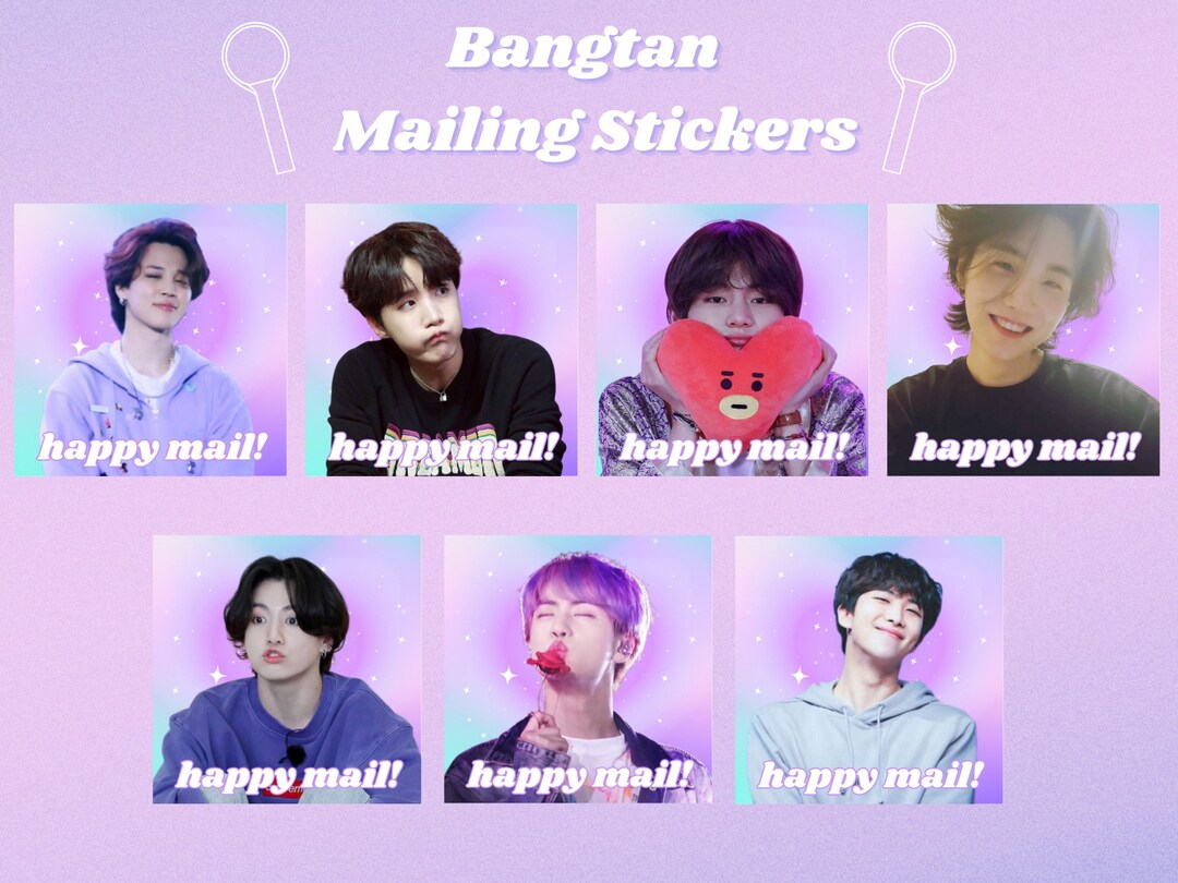 BTS Mailing Stickers - Etsy