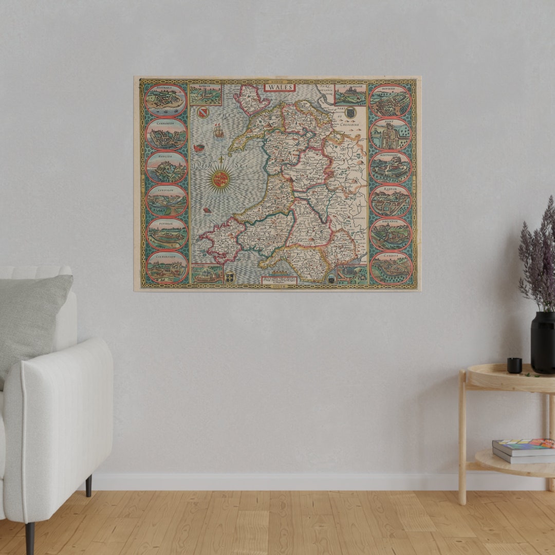Celtic Wales Map - Etsy