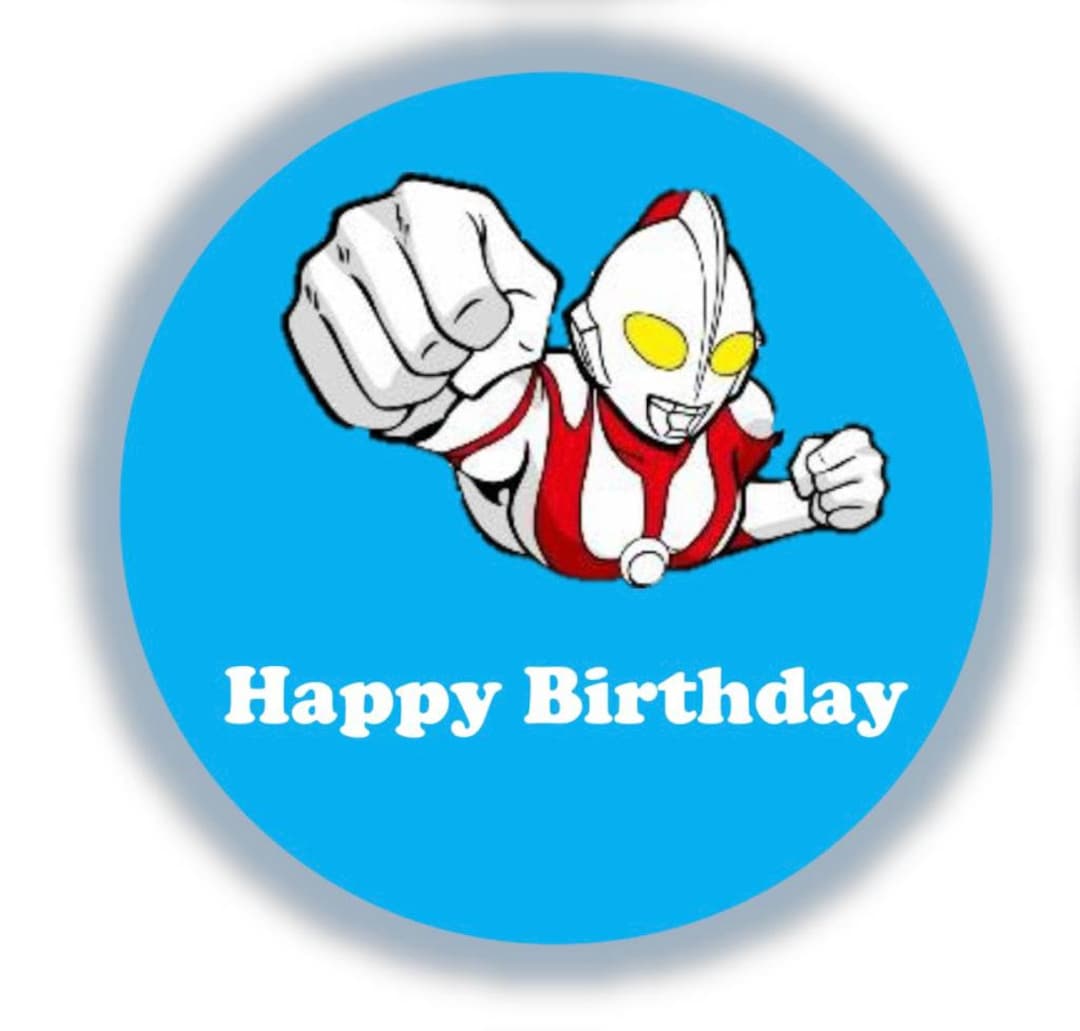Happy Birthday Cake Toppers Ultraman - Etsy