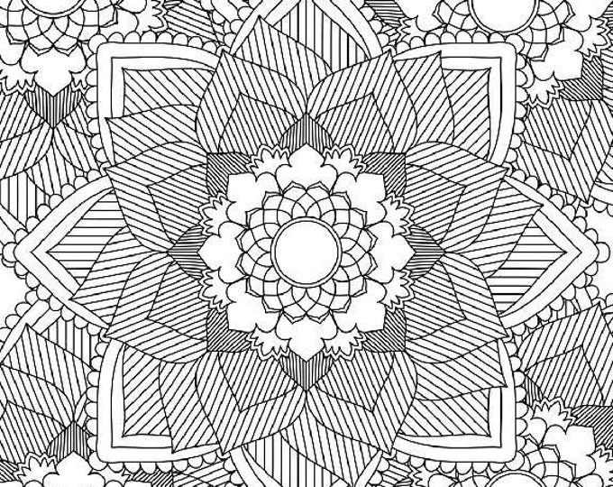 Zen Mandalas: A Therapeutic Coloring Experience - Etsy Canada