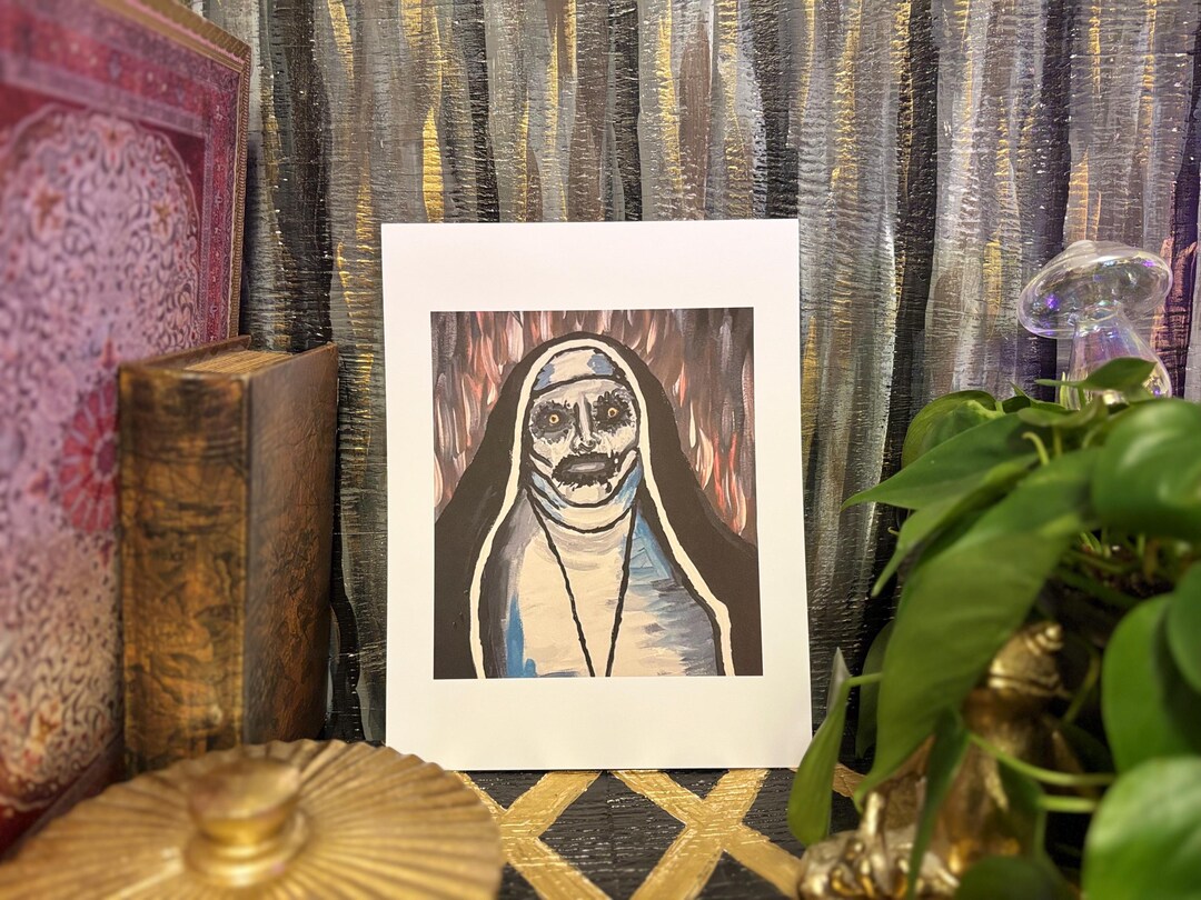 Unleash the Dark: Valak the Nun Artwork Print - Etsy