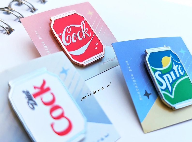 Coke Soft Drinks | 1.25 Inch Enamel Pins - Etsy