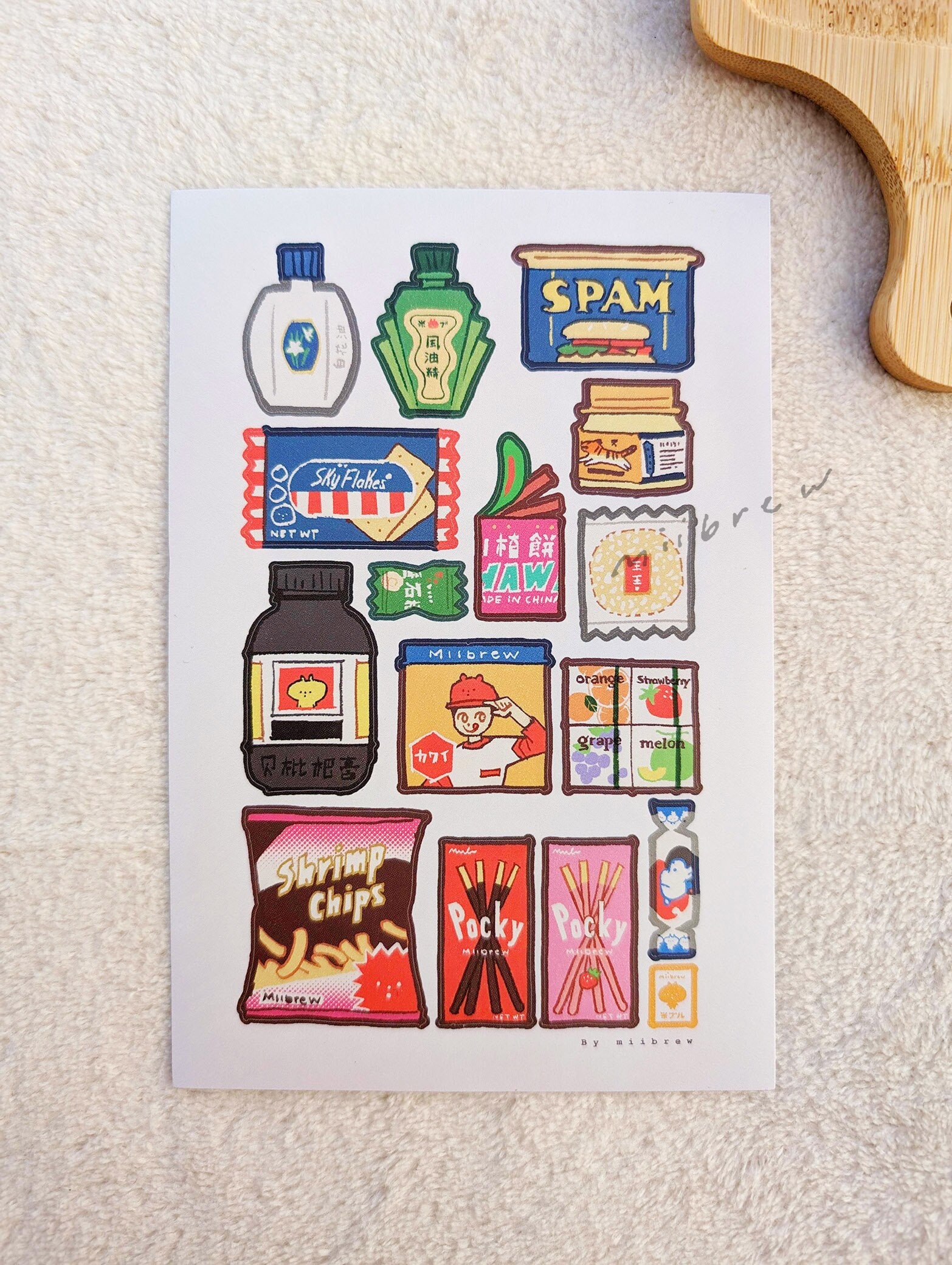 Nostalgic Asian Snacks 4x6 Vinyl Sticker Sheet - Etsy