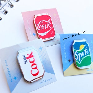 Coke Soft Drinks | 1.25 Inch Enamel Pins - Etsy