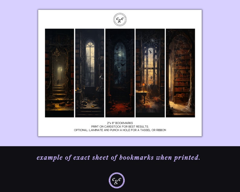 Spooky Horror Printable Bookmarks, Halloween Bookmark Printable for ...