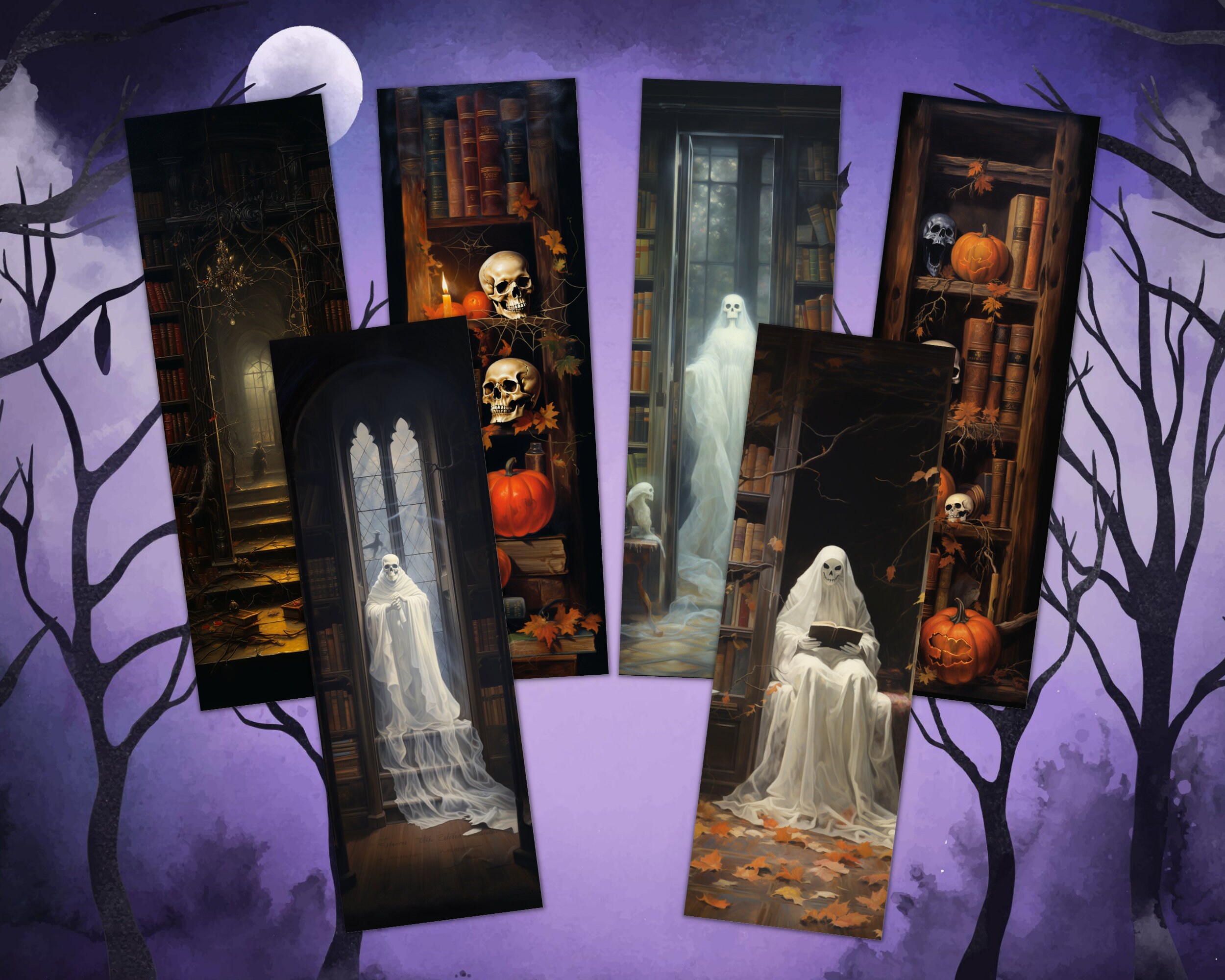 Spooky Horror Printable Bookmarks, Halloween Bookmark Printable for ...