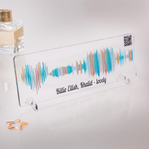Custom Soundwave Art With QR Code, Personalized Christmas Gifts ...