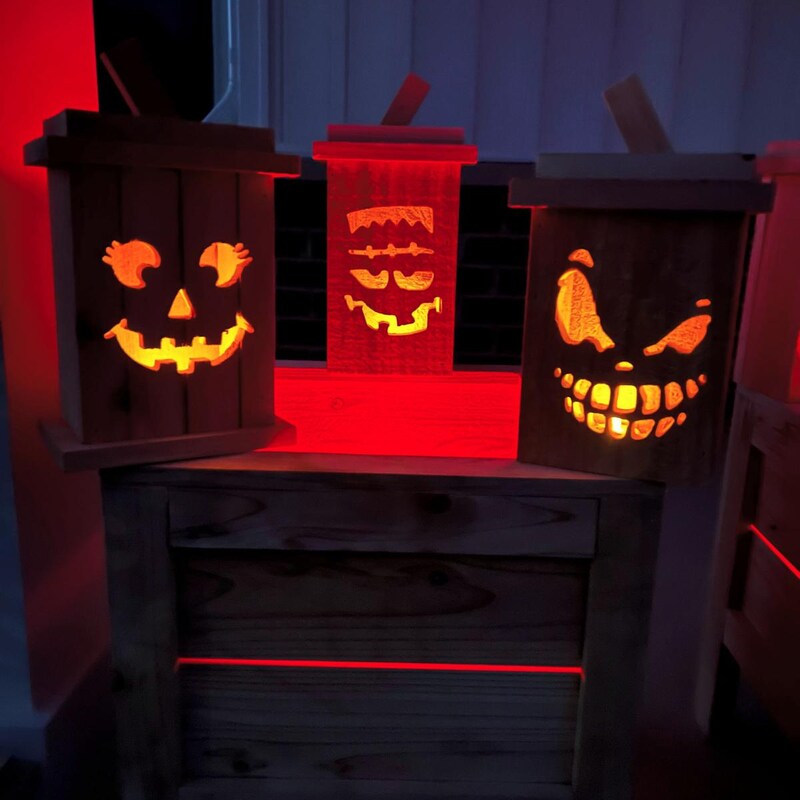 Wooden Jack O Lantern Box - Etsy