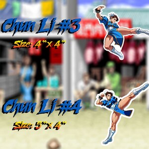 Chun-li Sticker Pack - Street Fighter Character - Etsy