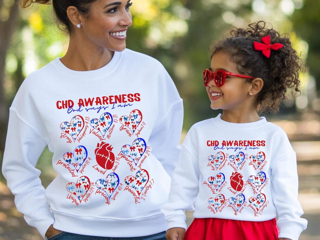 CHD Awareness Shirt - Congenital Heart Defect Support Tee - Family ...
