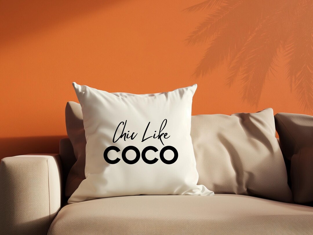 Chic Like Coco Pillow, Luxury Fashion Pillow, Funny Pillow, Fashion ...
