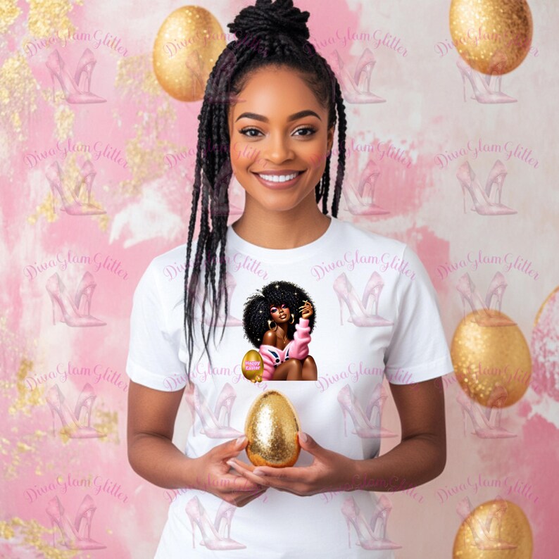 Black Girl Easter Clipart, Easter Clipart, Easter Clipart, Holiday ...