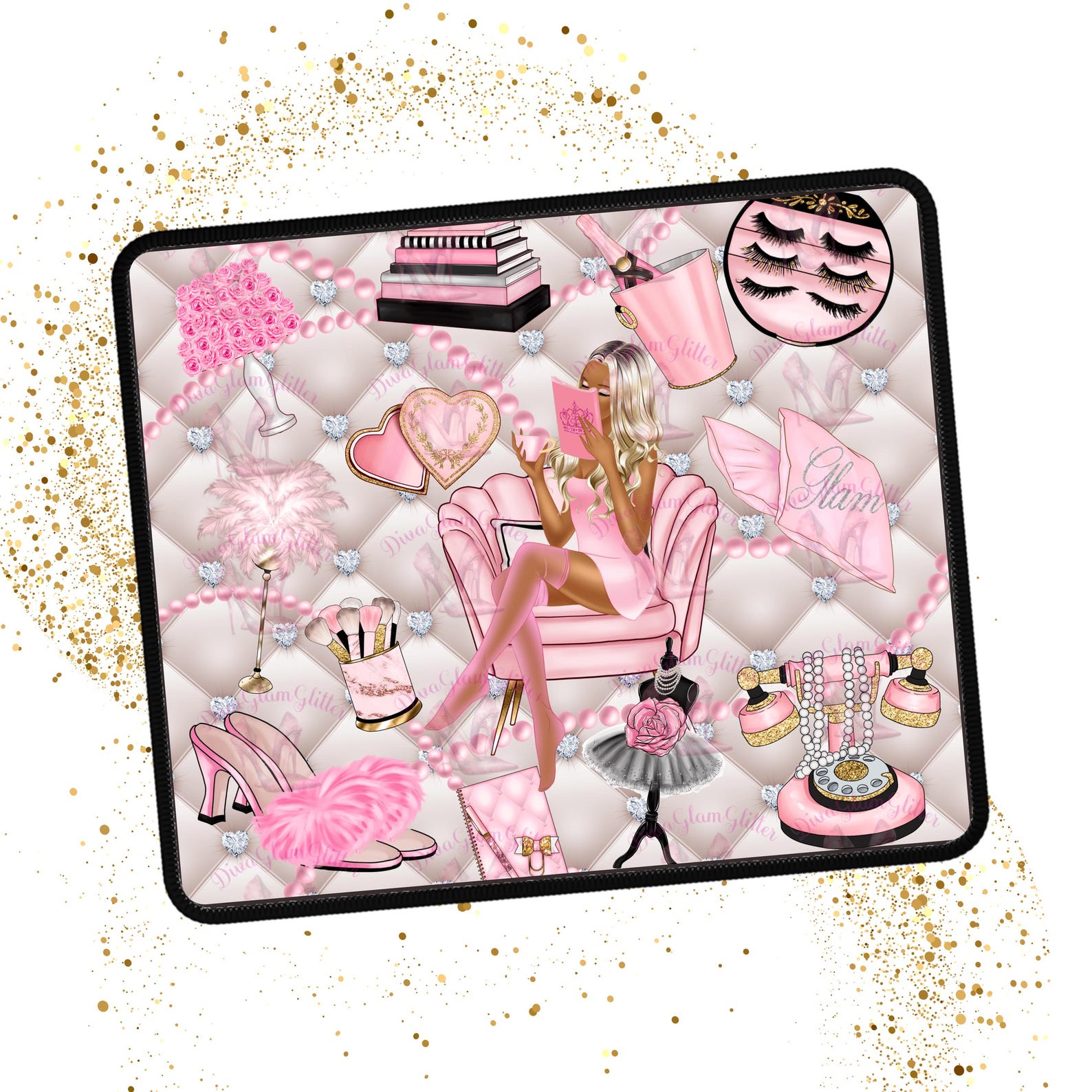 Fashion Mouse Pad, Luxury Mouse Pad, Designer Mouse Pad, Chic Mouse Pad ...