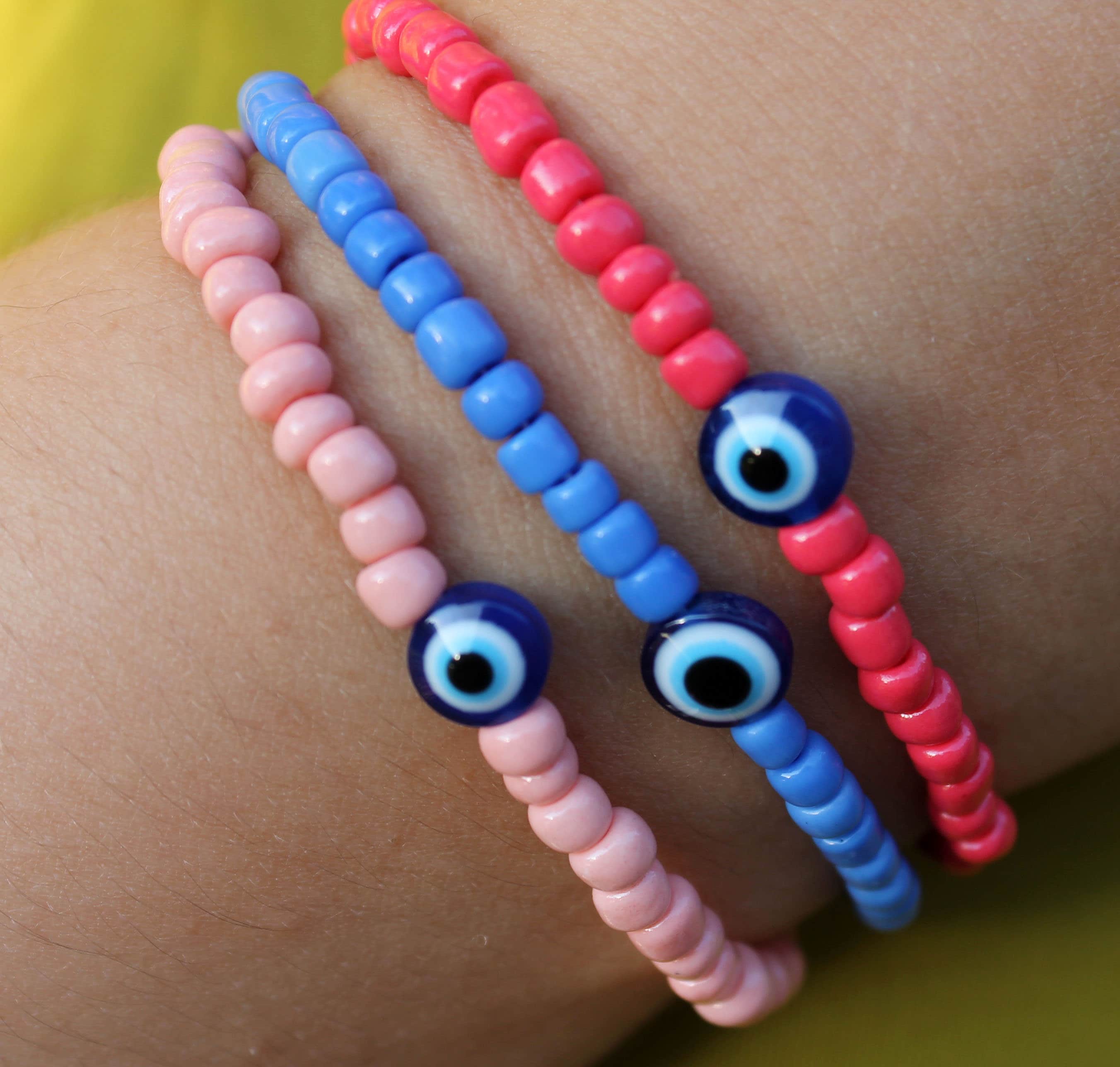 Friendship Bracelets Evil Eye Custom Bracelets Partners - Etsy
