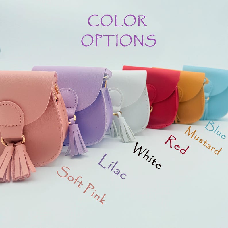 Kids Custom Purse, Monogrammed Girls Crossbody Bag, Custom Name Toddler ...