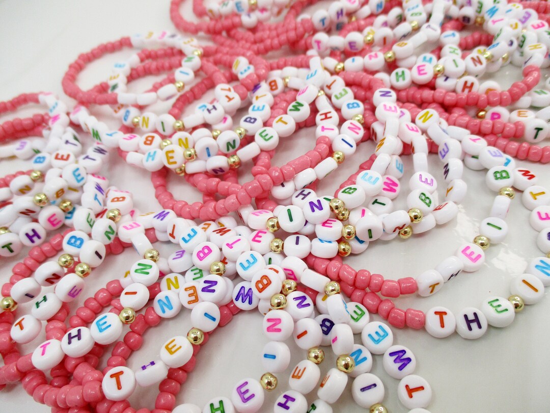 Bulk Handmade Glass Bead Bracelets, Friendship Bracelets, Personalized ...